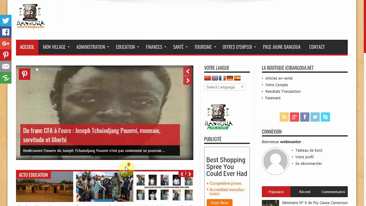 [WEBDEV FOUNDATION PROJECT] ICIBANGOUA - Créer un compte utilisateur et Poster dans l'annuaire ...