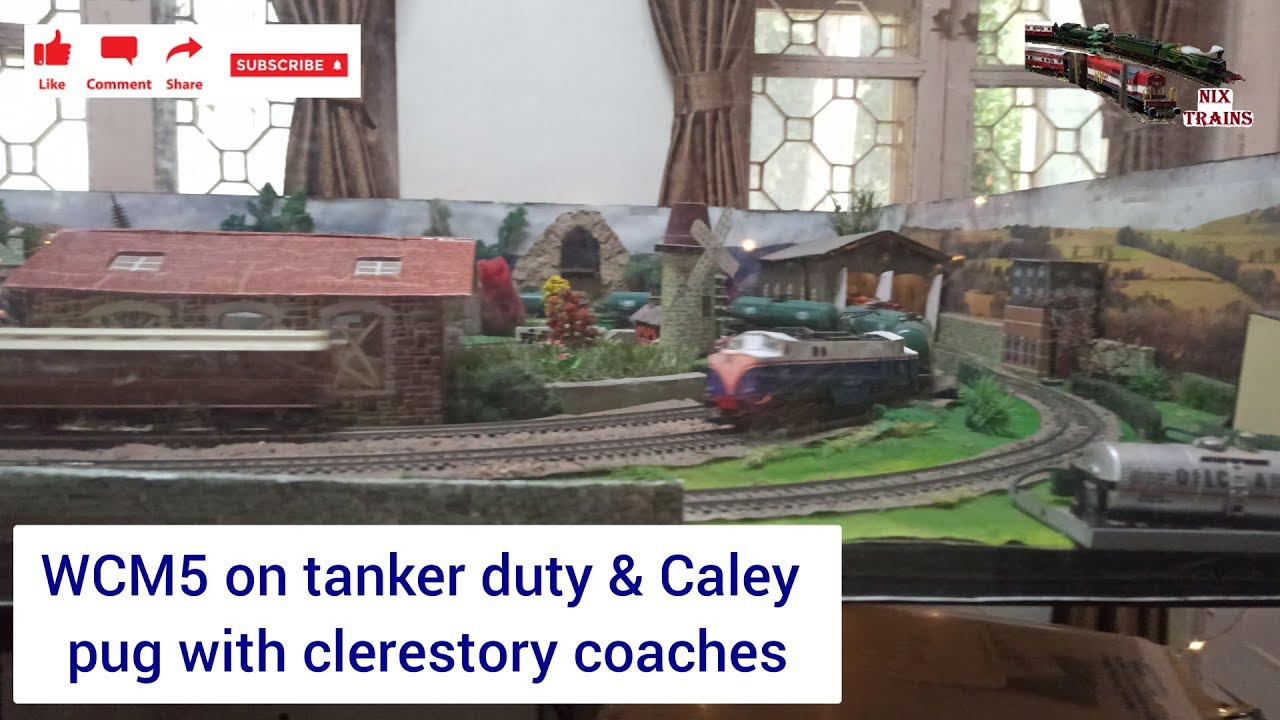 WCM5 with tanker duty & Caley pub with clerestory coaches - YouTube
