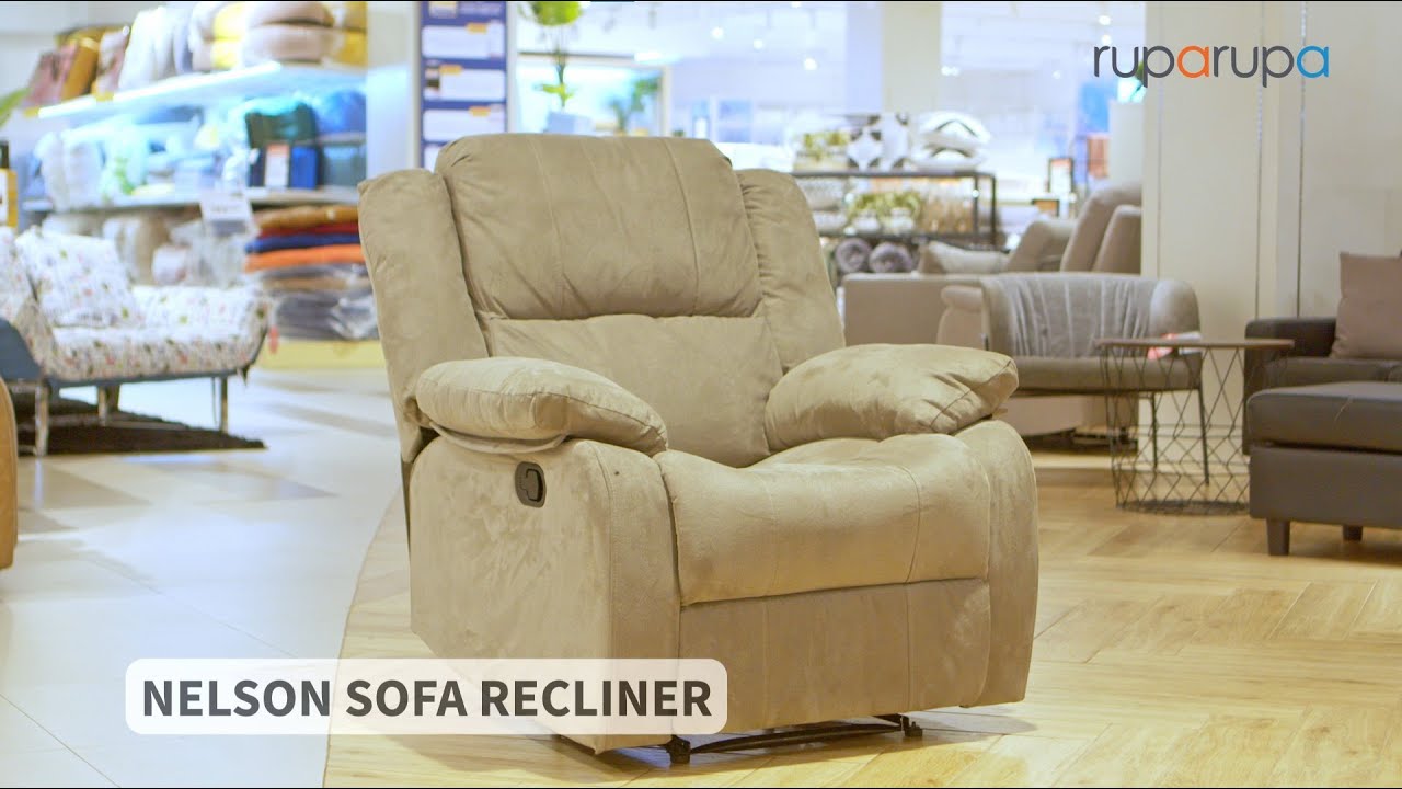 Informa Nelson Sofa Fabric Recliner 1 Dudukan - YouTube
