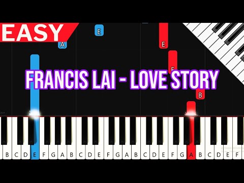 Francis Lai - Love Story | EASY piano tutorial for beginners