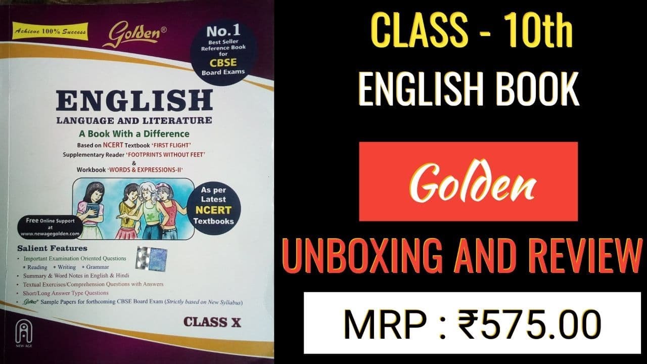Class 10th english golden book review and unboxing || best book for ...