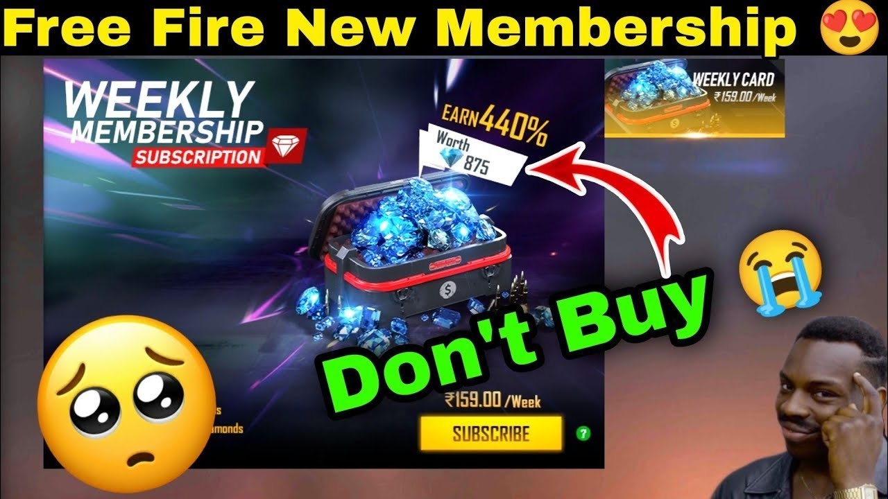 Free Fire New Subscription Top Up | Free Fire subscription Membership ...