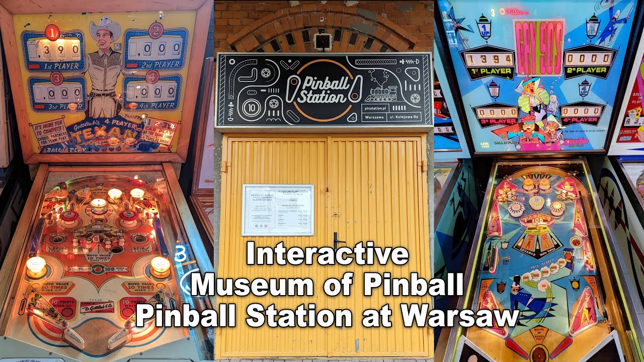 Interactive Museum of Pinball - Pinball Station at Warsaw - YouTube