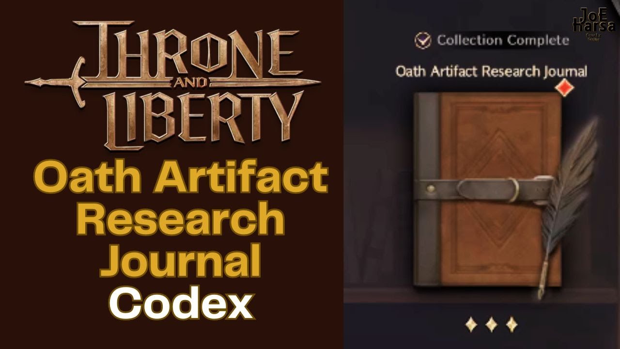 Oath Artifact Research Journal Codex Throne and Liberty Near Watcher's ...