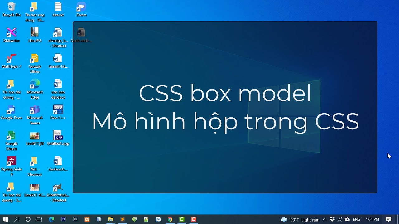CSS box model - Mô hình hộp trong CSS - YouTube