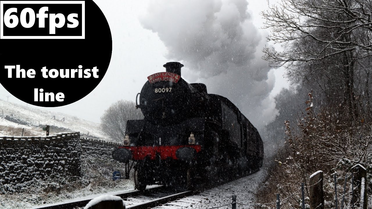 Snowy Trains at 60 Frames! Santa Special Steam & Diesel Trains On The ...