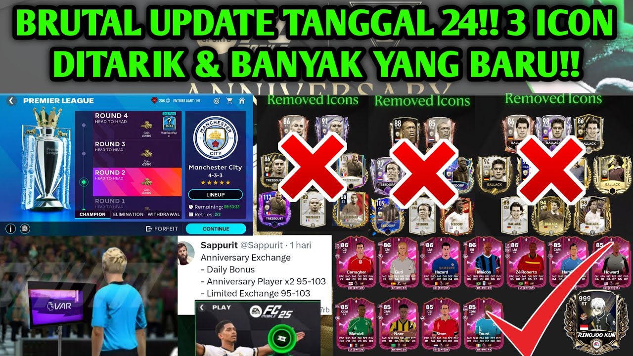 UPDATE BRUTAL HARI SELASA!! 3 ICON DITARIK & BANYAK YANG BARU!! GACHA ...