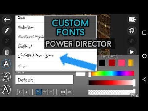how to add custom fonts to powerdirector - YouTube