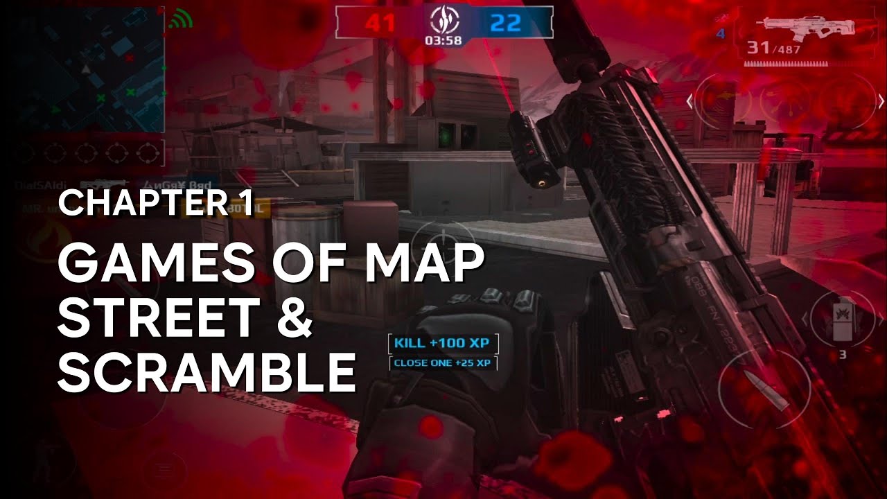 4 Match Modern Combat 5, Team Battle on Street and Scramble Maps ( APA ...