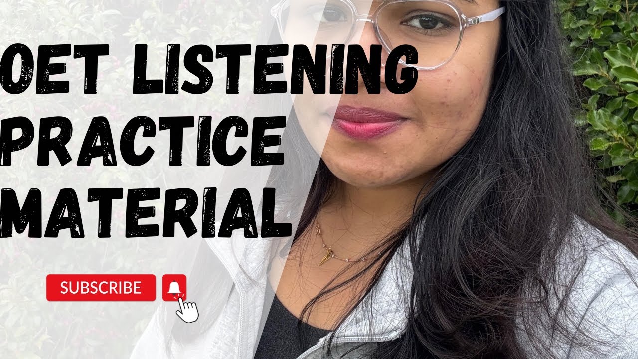 Daily oet listening practice material ..||oet exam model material //oet ...