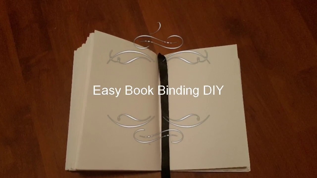 Easy Book Binding DIY - YouTube