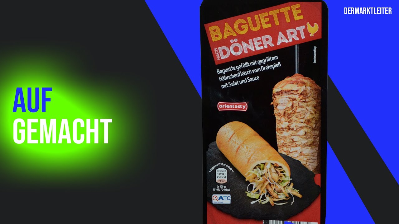 Aufgemacht: Aldi Baguette nach Döner Art 2022 - YouTube