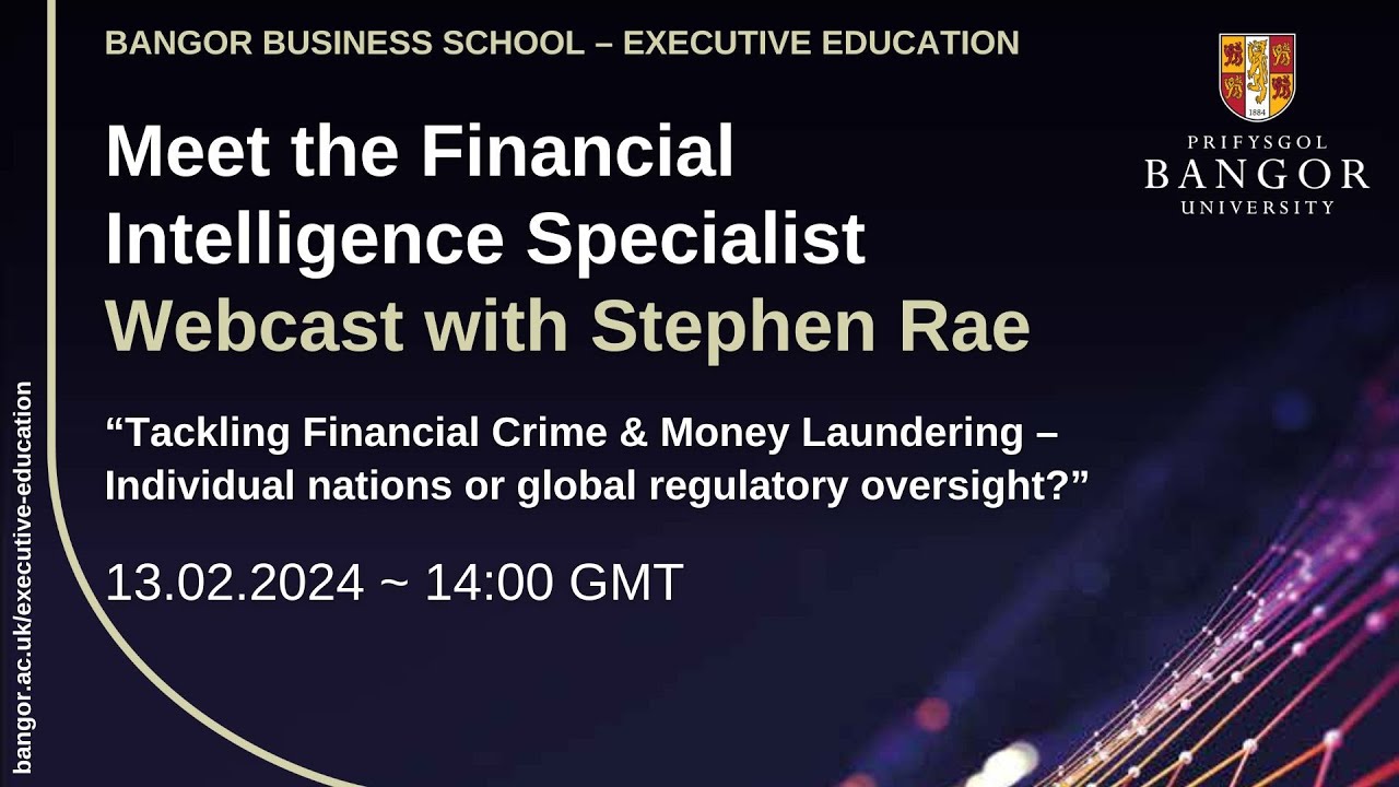 Meet the AML Specialist Webcast with Stephen Rae 13.02.24 - YouTube