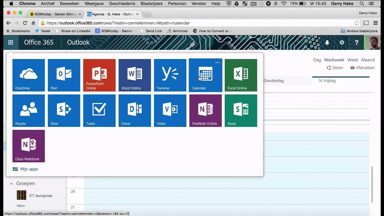 Aflevering 11: Hoe krijg ik mijn rooster in mijn Outlook-agenda. - YouTube