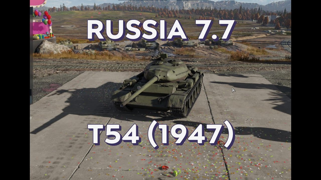 War Thunder RUSSIA T54 - YouTube