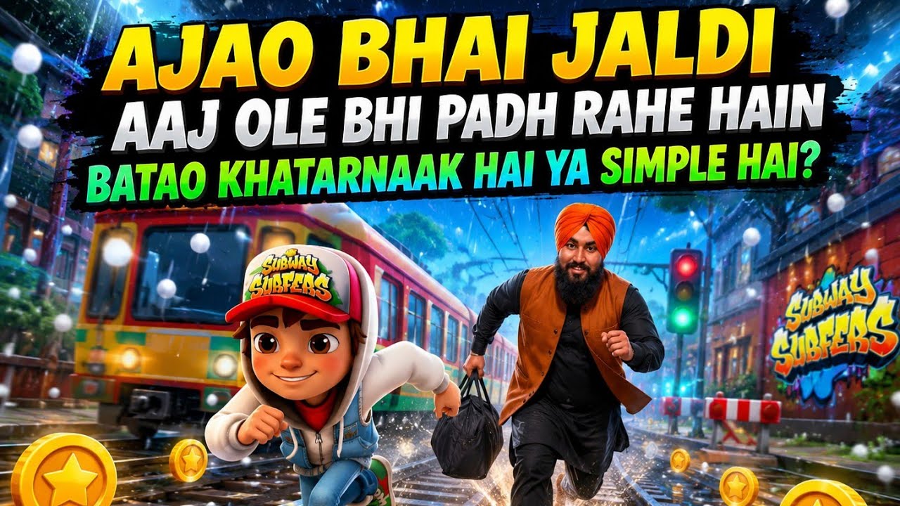 🔥 Aaj To Khatarnak Barish Aur Ole Pad Rahe Hain 😱 Subway Surfers LIVE ...