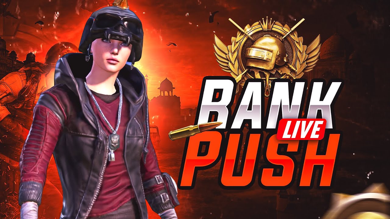 BGMI gold to CONQEROR rank push| day18 live stream ...