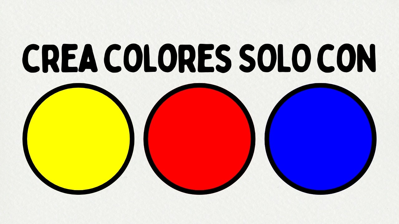 🔴 CÓMO CREAR COLORES SOLO CON ROJO, AMARILLO Y AZUL | MEZCLA DE COLORES ...