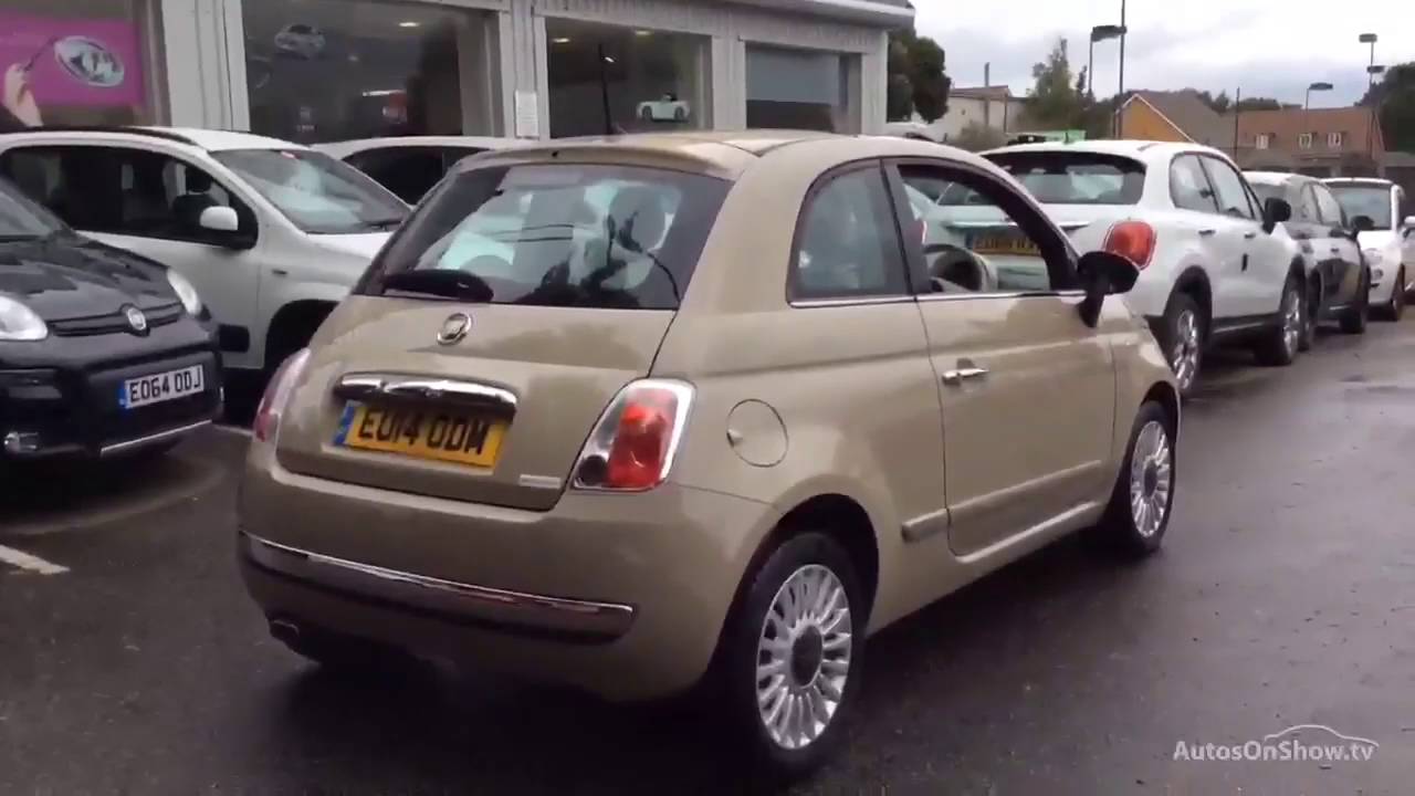 FIAT 500 LOUNGE BEIGE/BUFF 2014 - YouTube