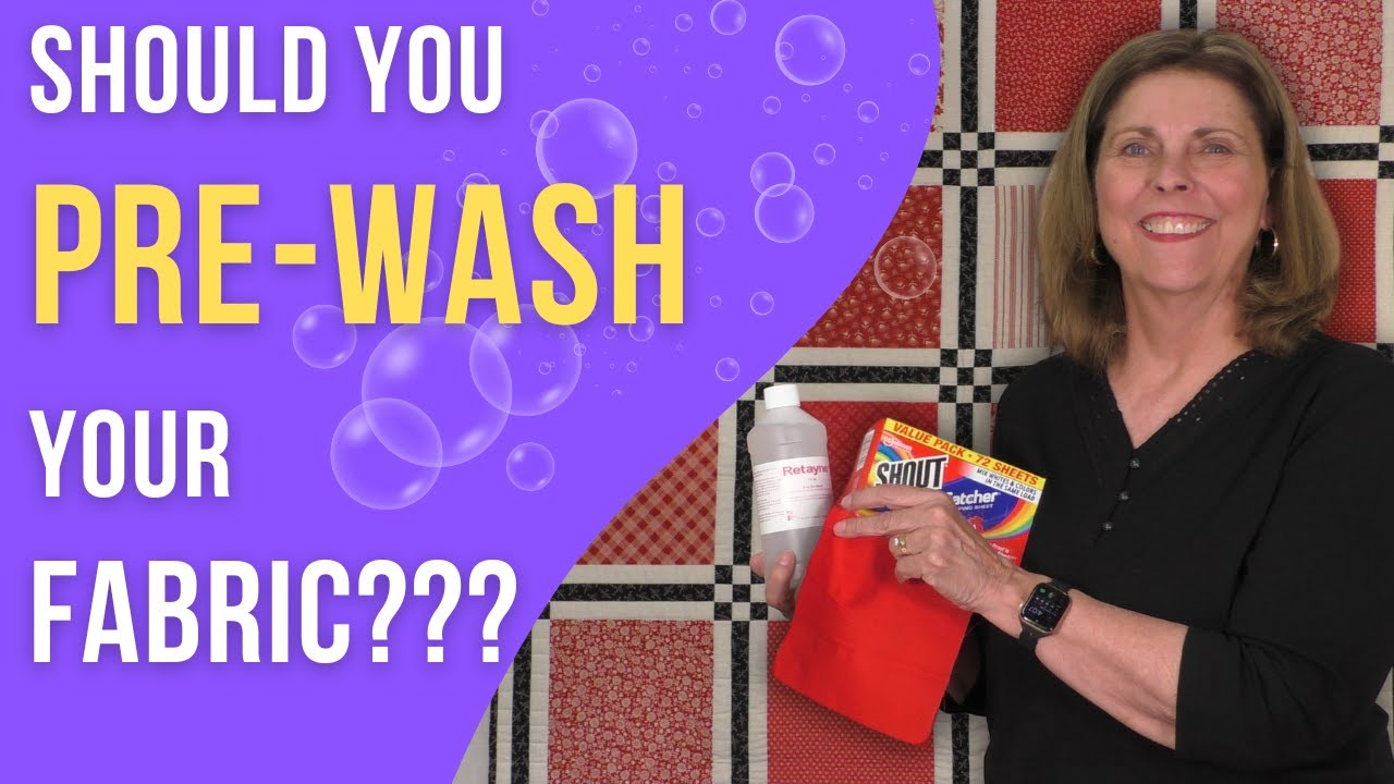 Pre-Wash or Not? 🤔 A Quilter's Guide to Prevent Fabric Bleeding! - YouTube