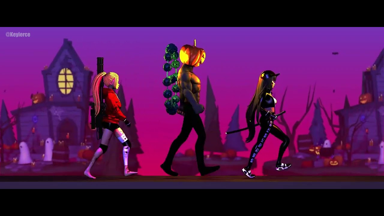 Phonk Walk Cycle Animation for #halloween - YouTube