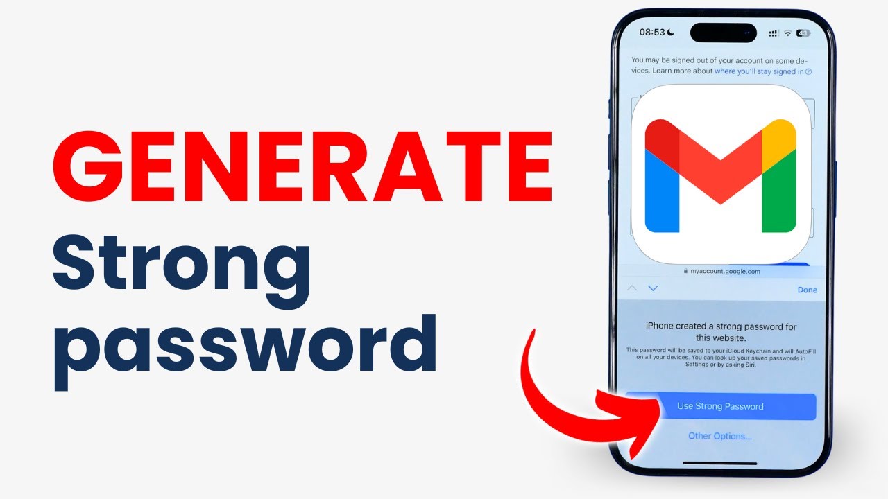 How to Generate & Set Strong Password For Google Account on iPhone ...