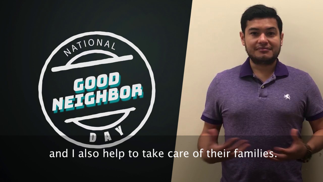 NATIONAL GOOD NEIGHBOR DAY SOCIAL POST 7 - YouTube