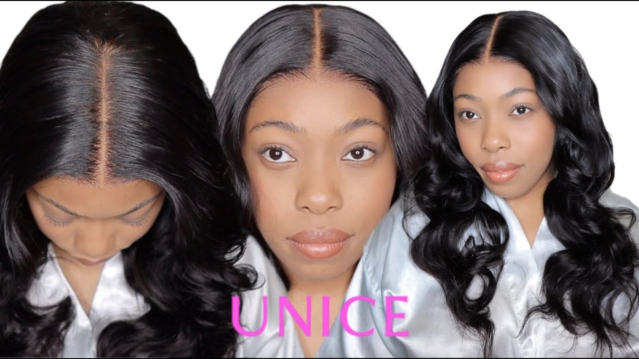 7X5 LACE CLOSURE GLUELESS BODY WAVE WIG FOR BEGINNERS | UNICE HAIR # ...