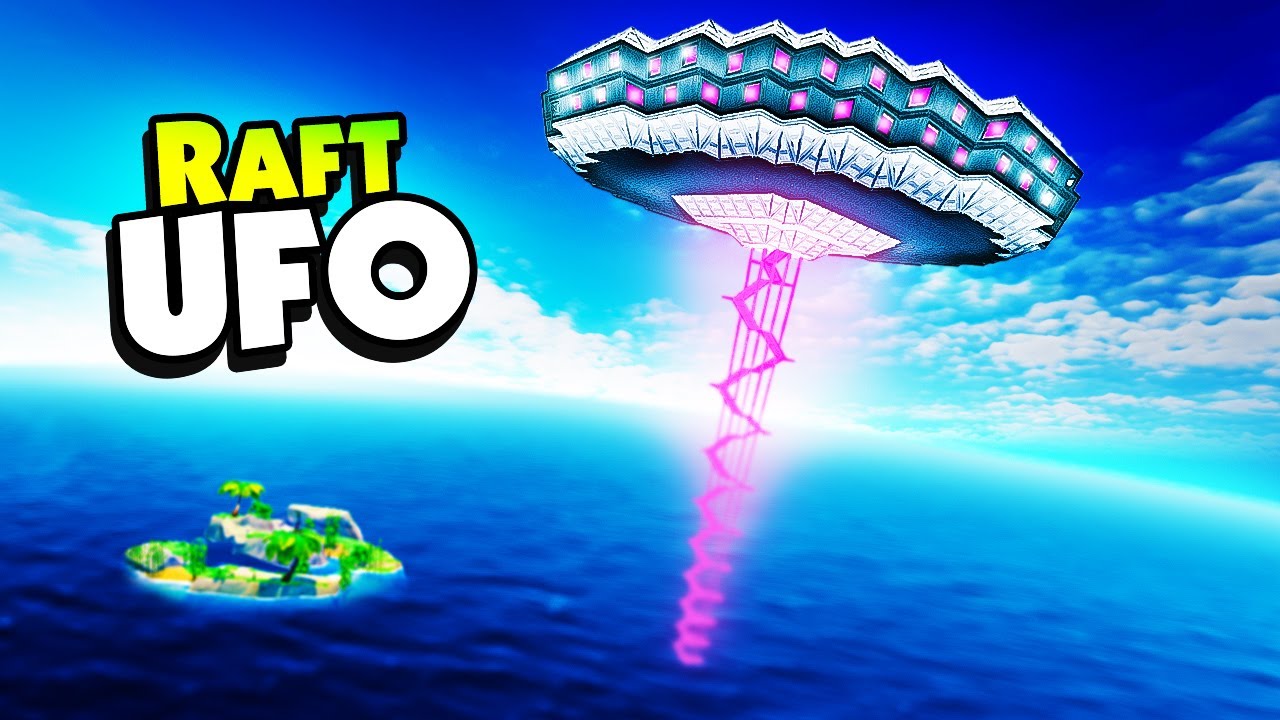 I Built A GIANT UFO RAFT For Aliens - Raft Mods - YouTube