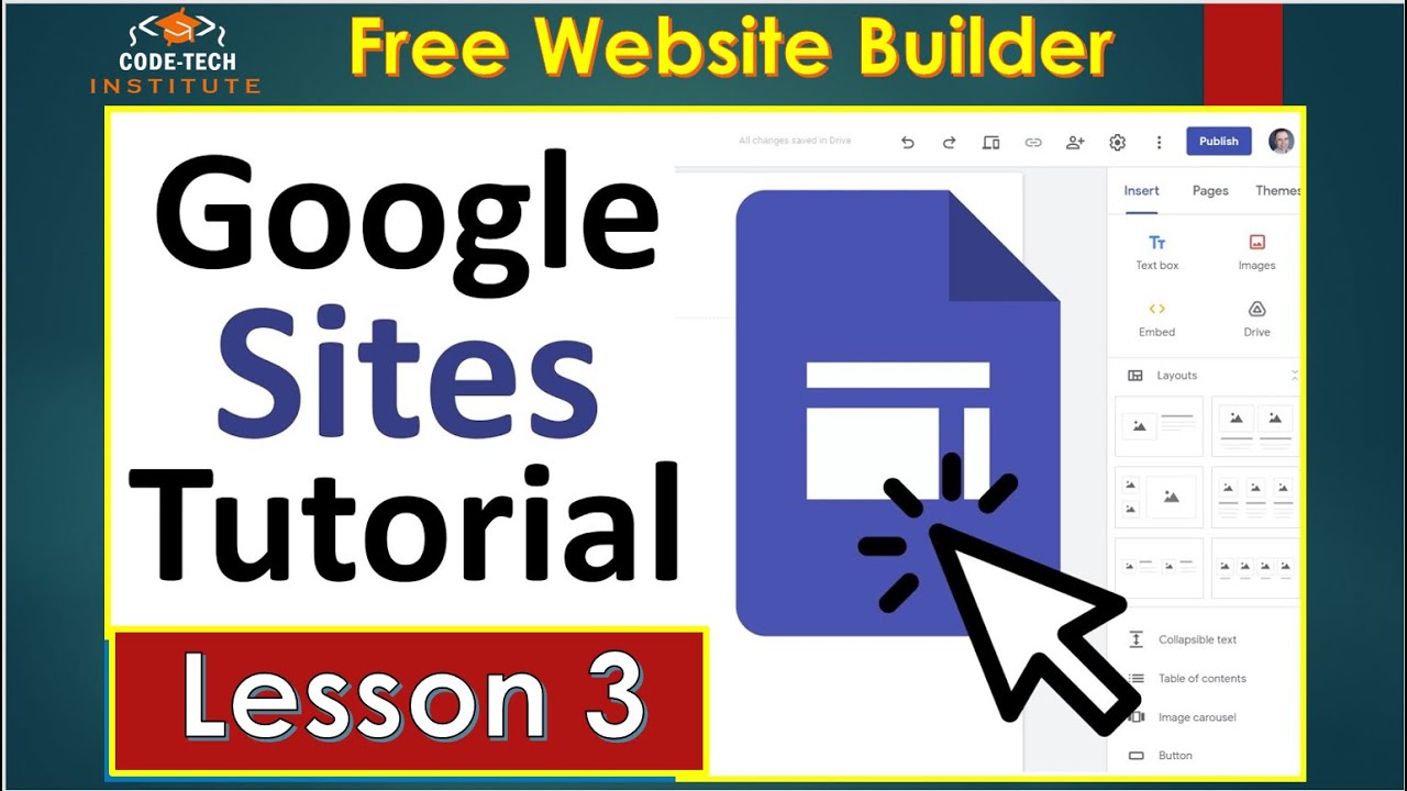 Step‑by‑Step Google Sites Guide for Beginners | No Code! | Google Sites ...