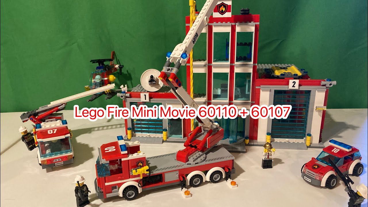 Lego Fire Mini Movie 60110 + 60107 - YouTube