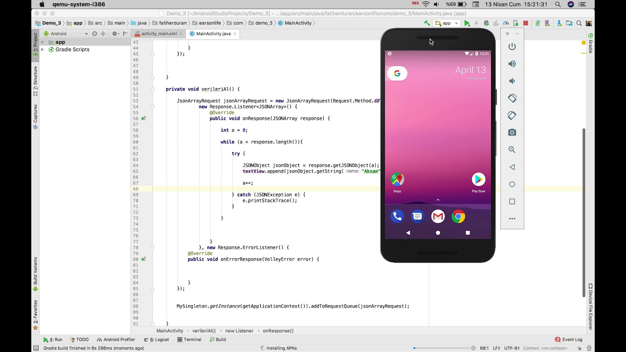 Android 57 Jsonarrayrequest Youtube