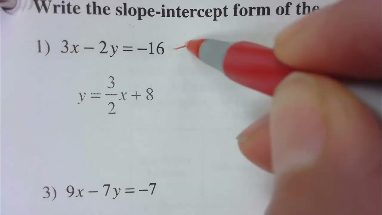 2-4 Writing Linear Equations Review - YouTube