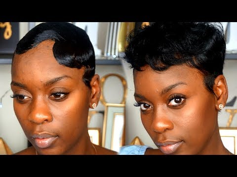 HOW I RELAX, MOLD &STYLE MY PIXIE AT HOME!| SHORT HAIR MAGIC!