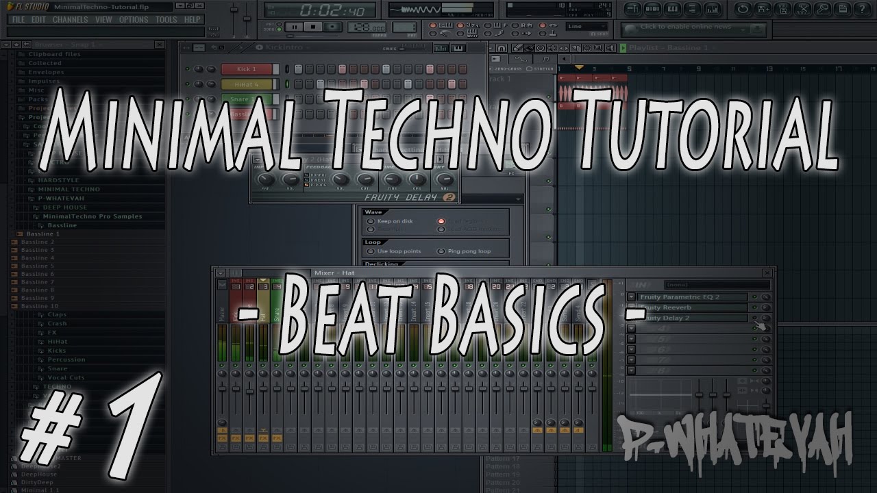[FL Studio] MinimalTechno - Beat Basics - Part #1 [Tutorial] - YouTube