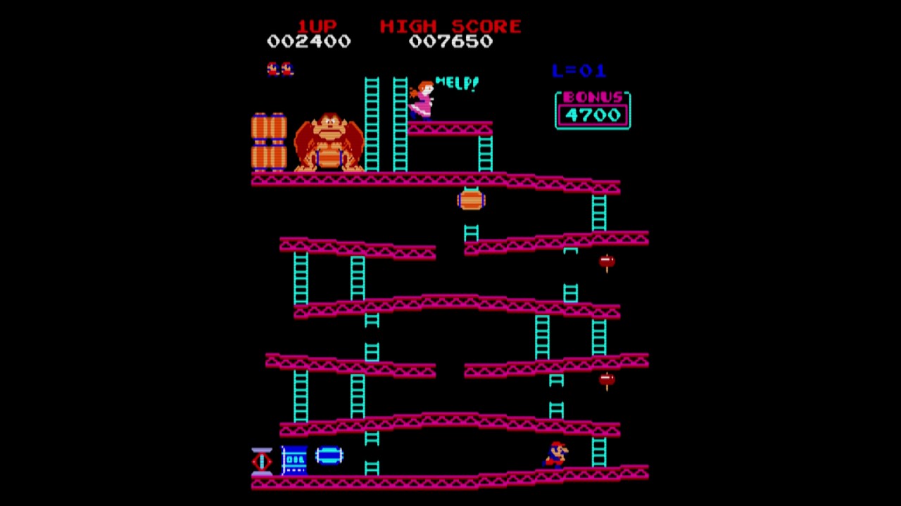Donkey Kong Remix (DKRemix) on MESS/MAME Emulator - YouTube