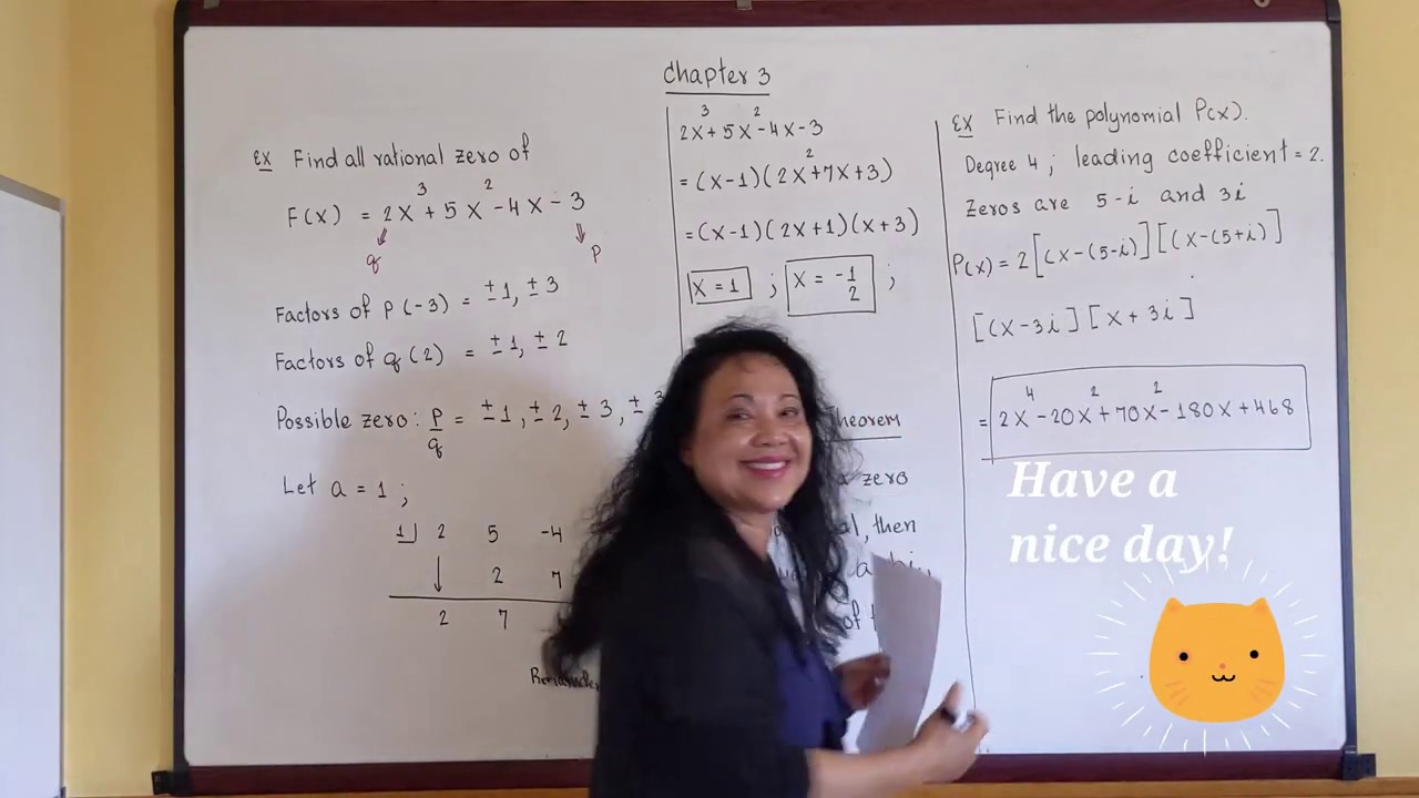 Math 140 Chapter 3 Polynomial and Rational Functions Part II - YouTube