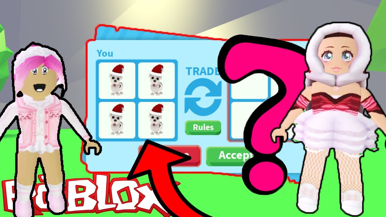I ONLY TRADED SANTA DOGS IN ROBLOX ADOPT ME - YouTube