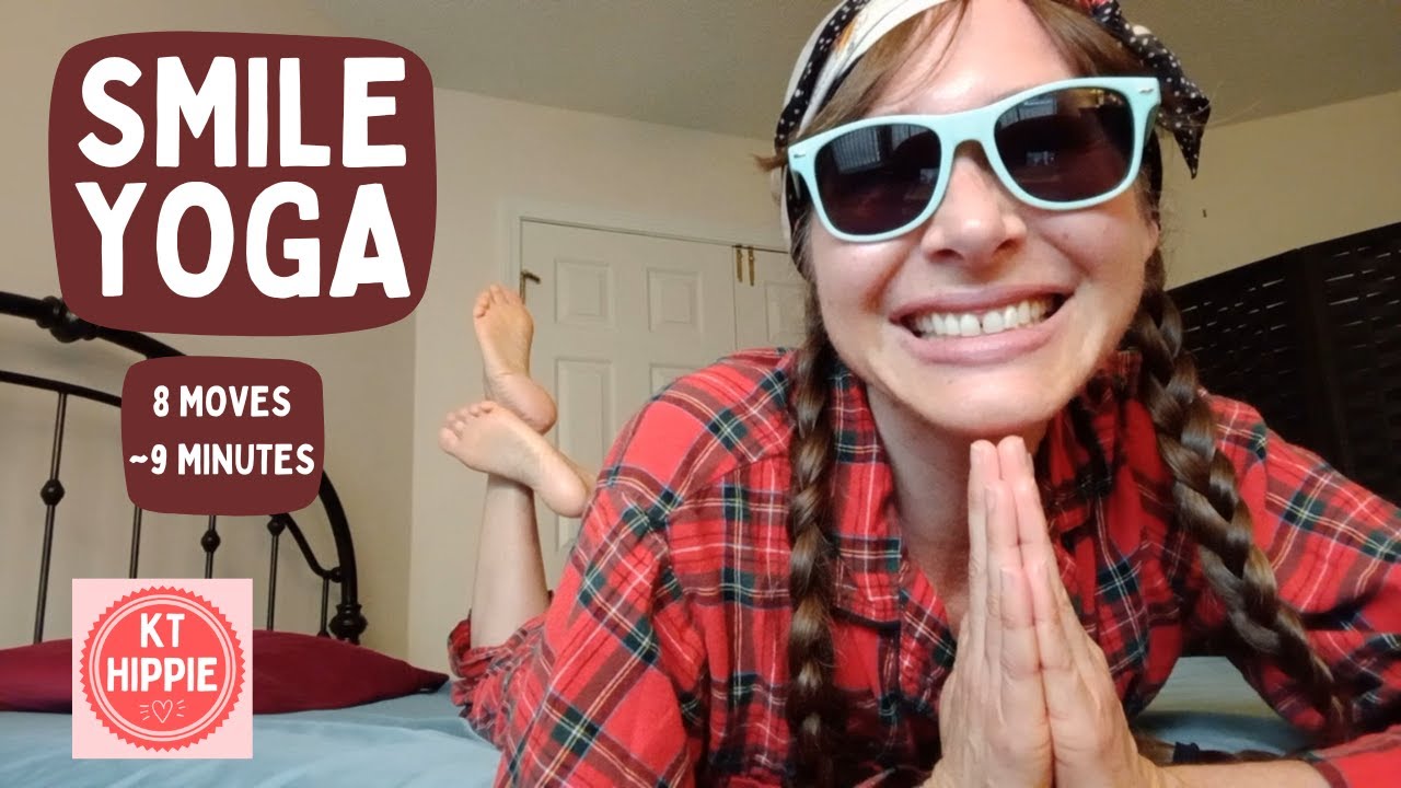 SMILE HAPPY YOGA (BED YOGA) - BEGINNER (~9 MIN/8 MOVES) - YouTube