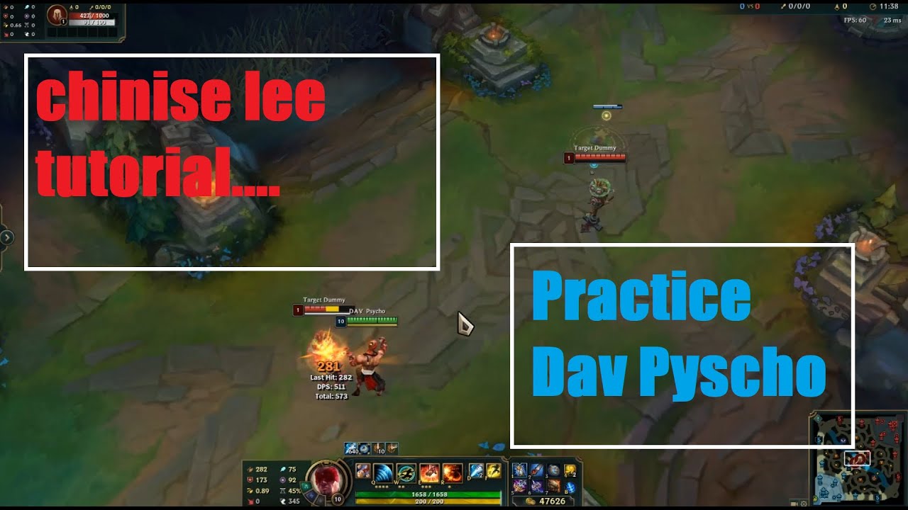 CHINESE LEE SIN TUTORIAL COMBOS - YouTube