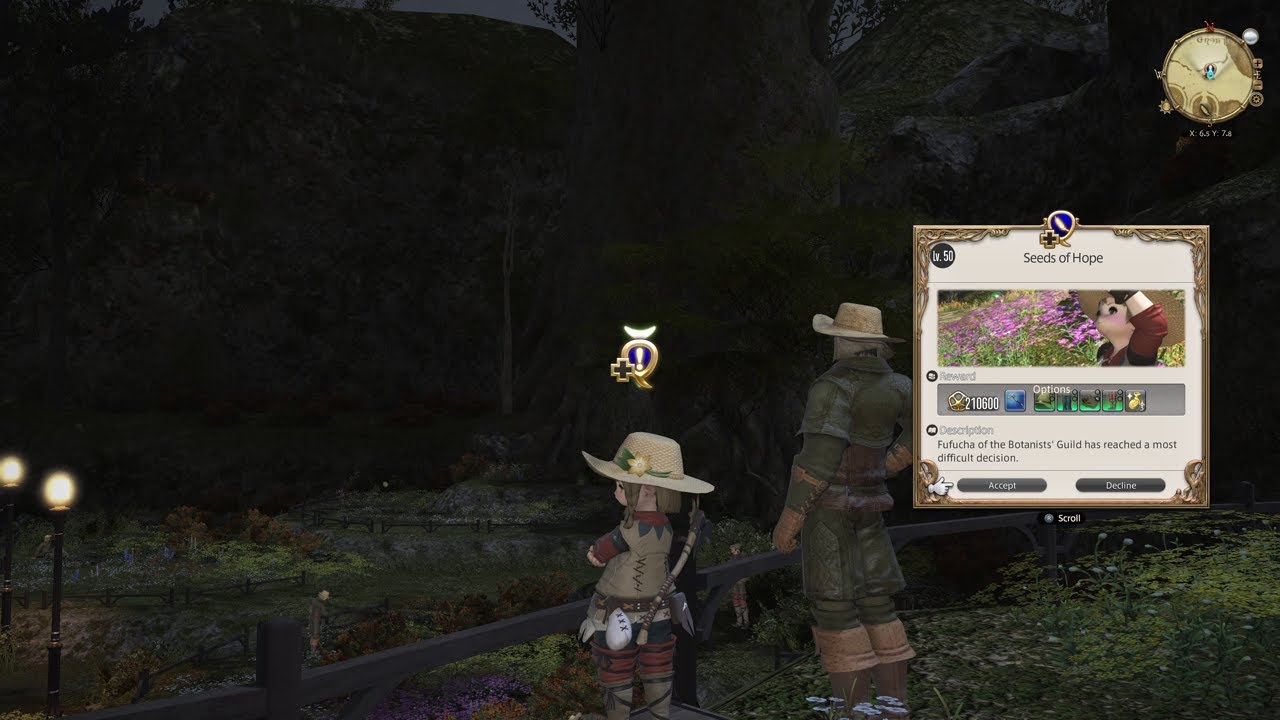 FFXIV Botanist Class Quest: Seeds of Hope - YouTube