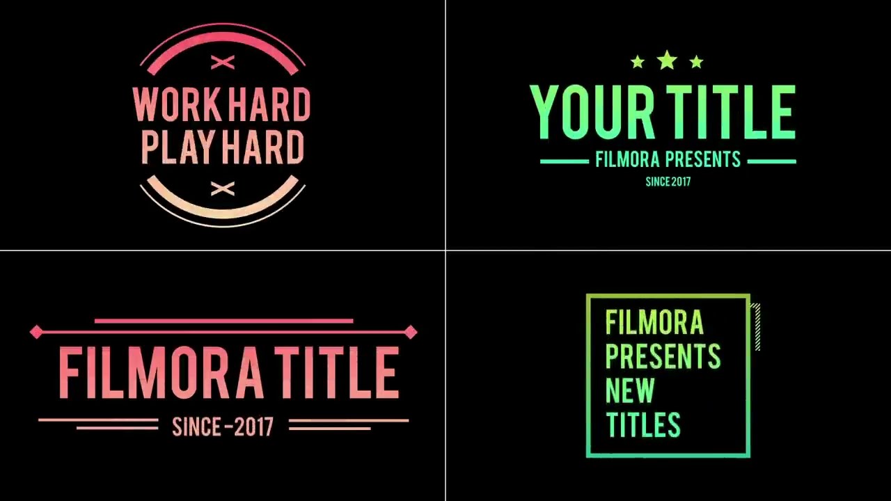 Title Expansion Set | Filmora Effects Store - YouTube