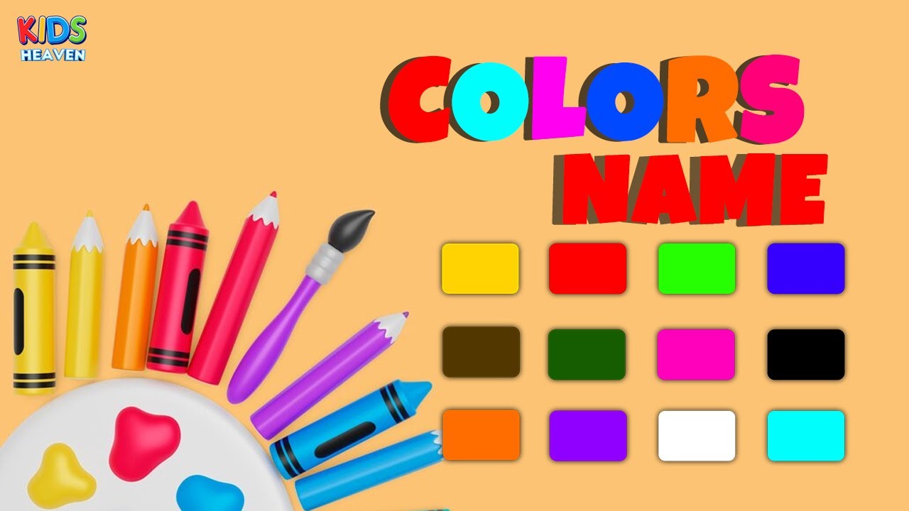 10 Colors Name - Color Song - Phonics Song for Toddlers - 1 To 10 ...