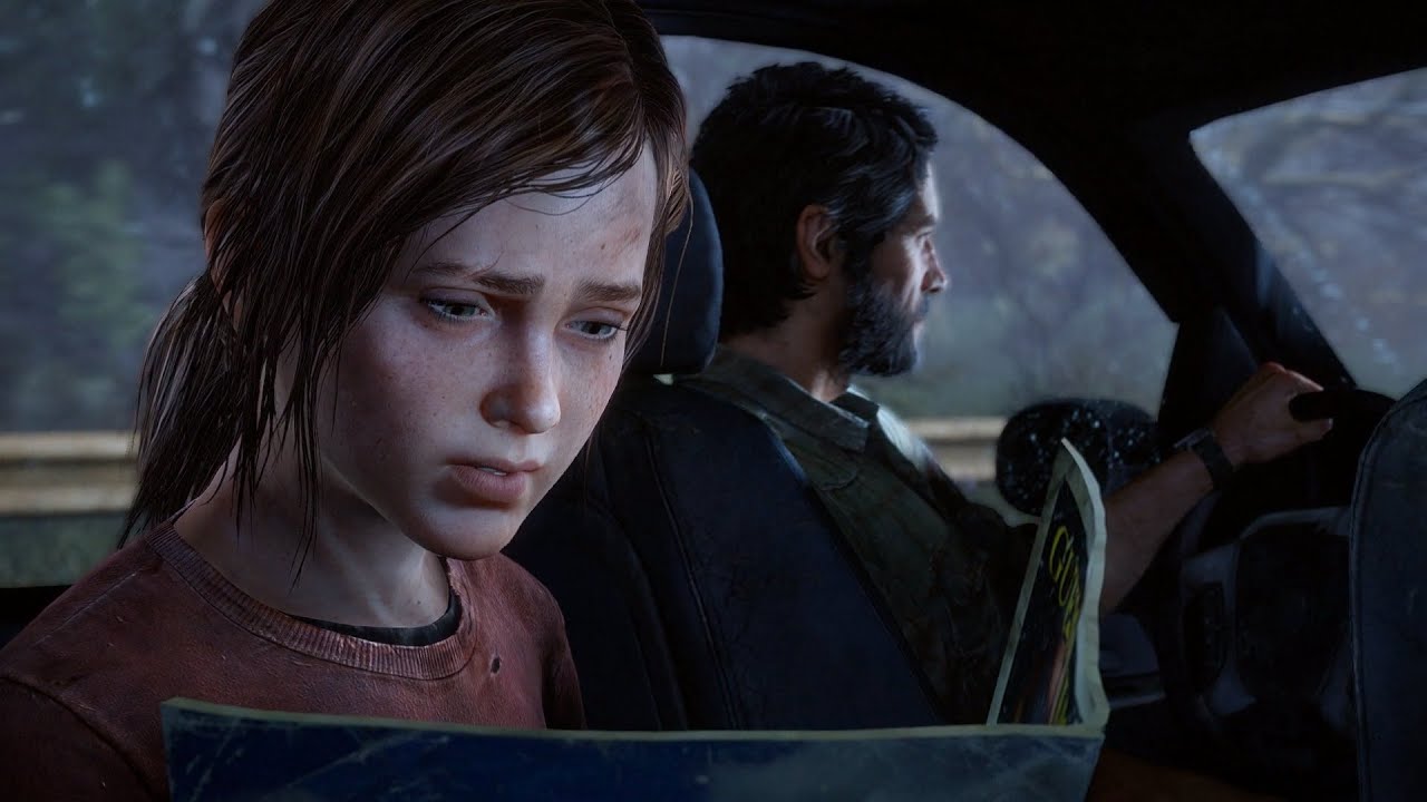 Ellie and Joel (TLOU) (Funny Car Scene) (HD) - YouTube