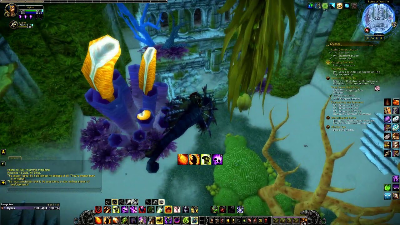 Hunting small fish and exploring the depths of Vashj'Ir [World of ...