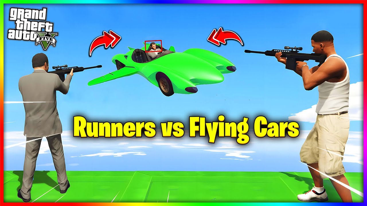Runners vs Flying Cars in GTA 5 | in Telugu - YouTube