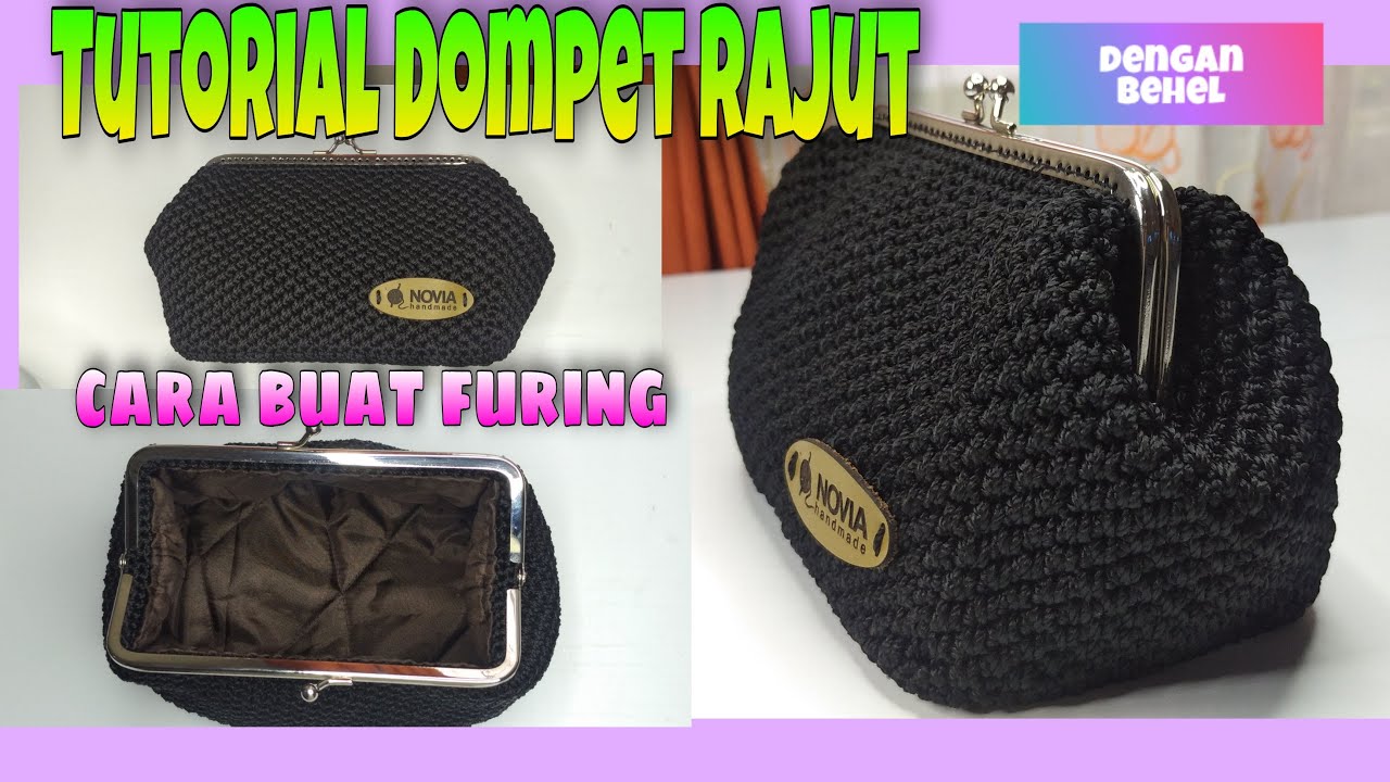Tutorial || Dompet Pesta Motif Spike || Crochet - YouTube