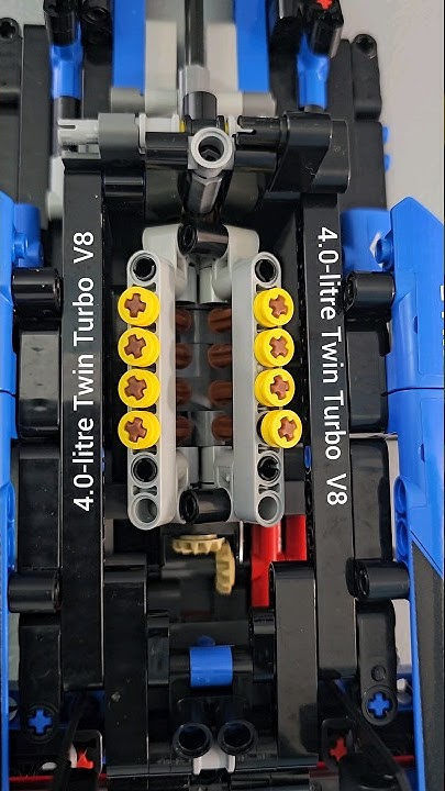 Lego Technic McLaren Senna GTR v8 engine! - YouTube
