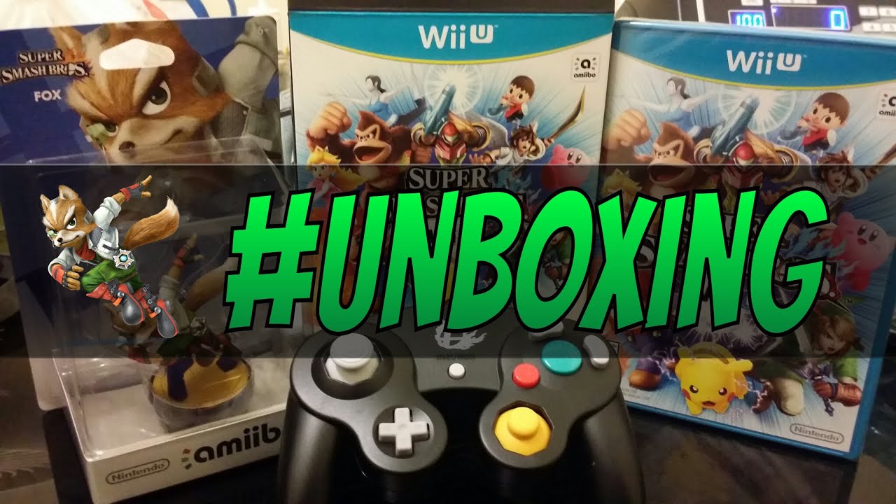 Super Smash Bros. Wii U Bundle & Fox Amiibo - Unboxing - YouTube