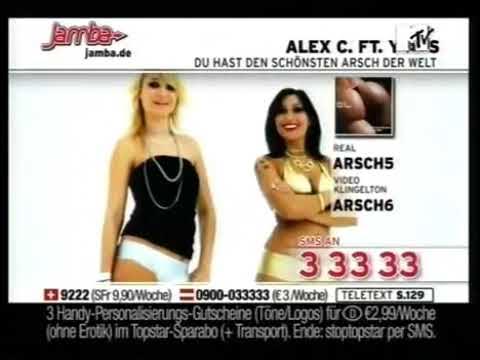 Jamba: Alex C. FT. YASS - Du hast den schönsten Arsch der welt - YouTube
